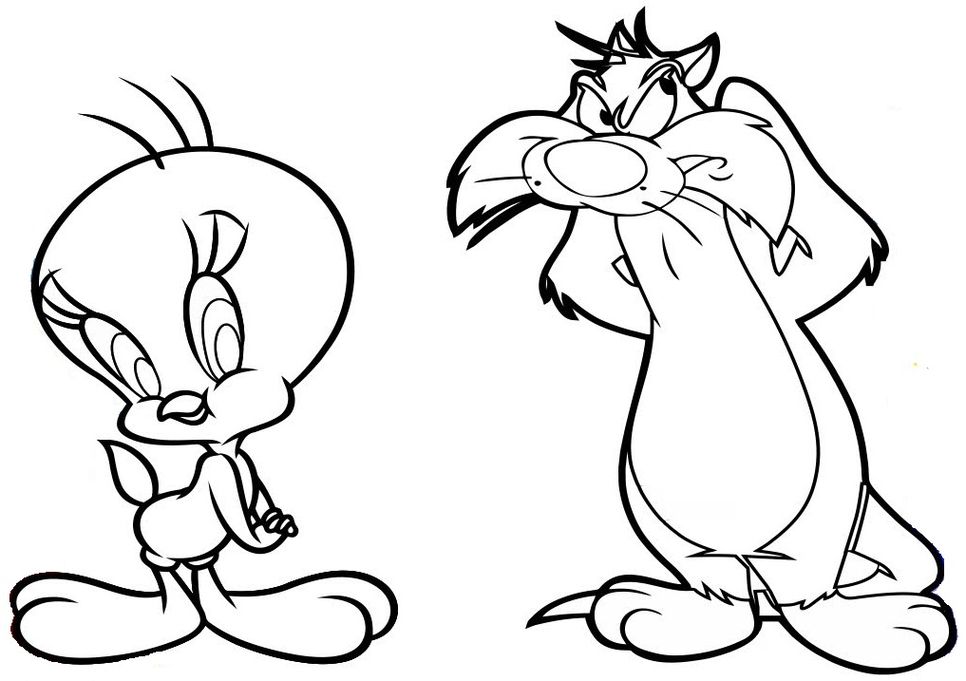 Desenhos de Piu Piu e Frajola - Desenhos Imprimir