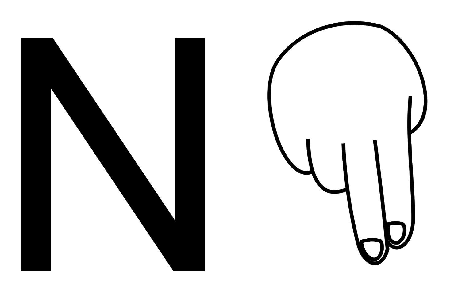 Alfabeto em Libras PDF para imprimir - Desenhos Imprimir