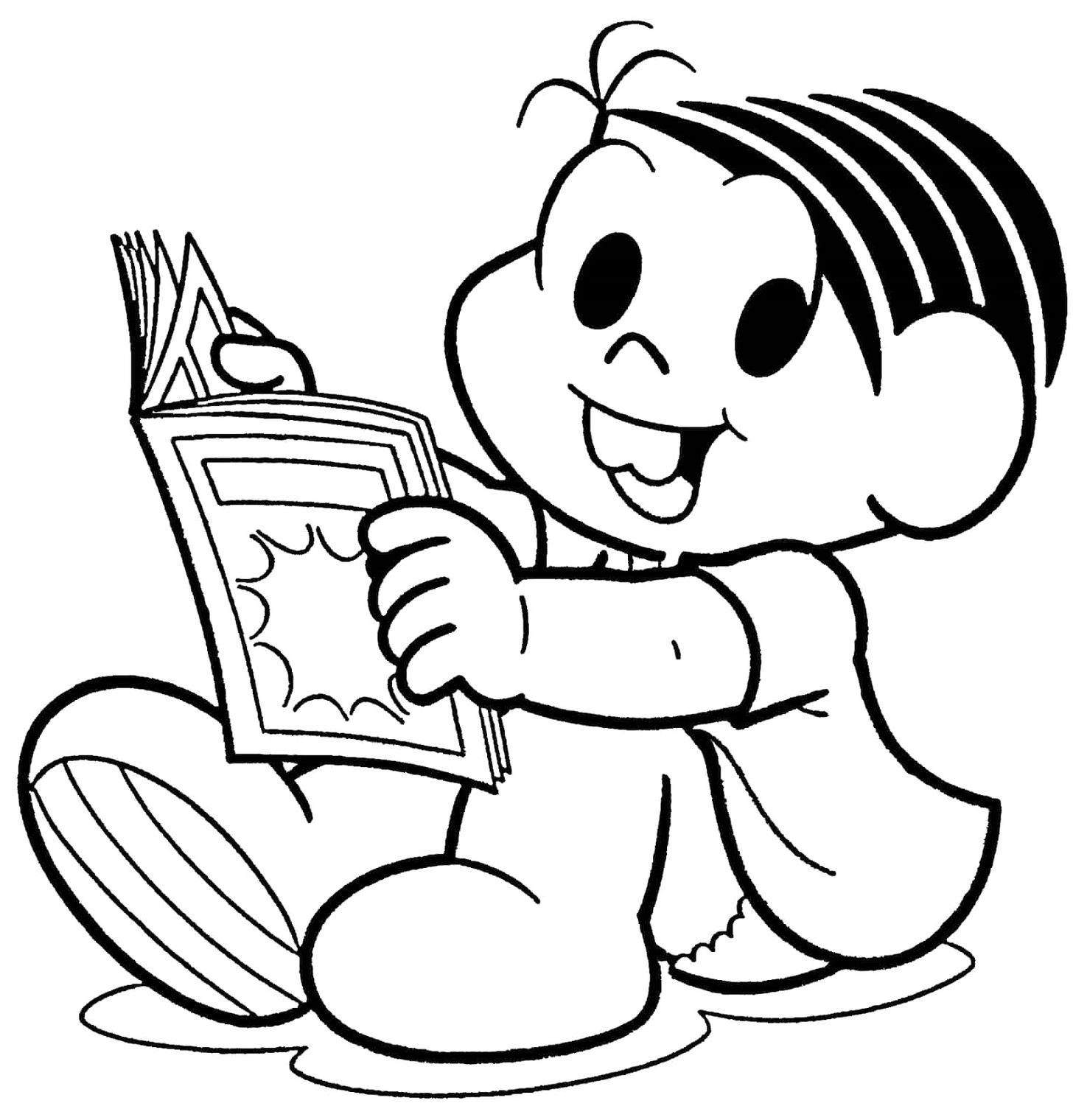 Mônica para colorir - Desenhos Imprimir