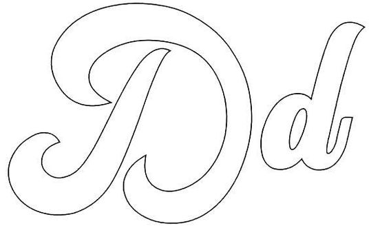 Moldes de Letras Cursivas para imprimir - Desenhos Imprimir