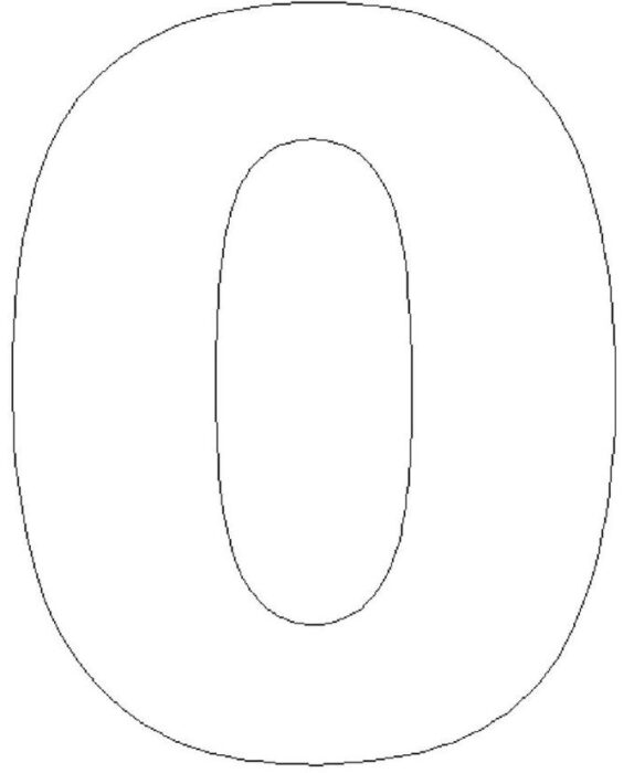 Moldes de números para imprimir - Desenhos Imprimir