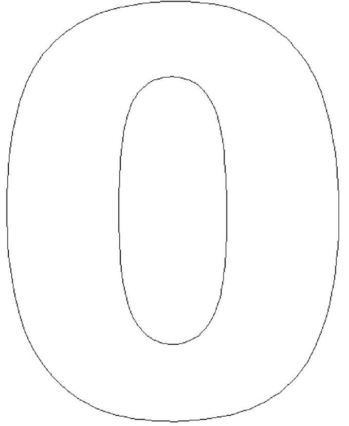 Moldes de números para imprimir - Desenhos Imprimir