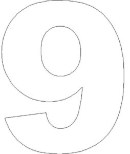 Moldes de números para imprimir - Desenhos Imprimir