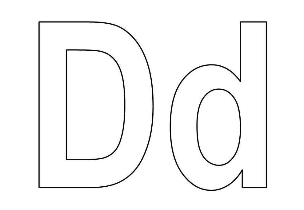 Letras Grandes para imprimir - Desenhos Imprimir