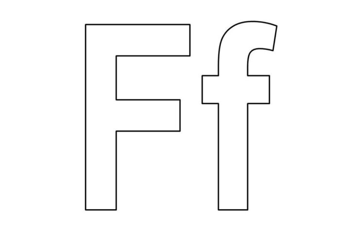 Letra F Grande Para Imprimir Plantillas Abecedario Stencil Para