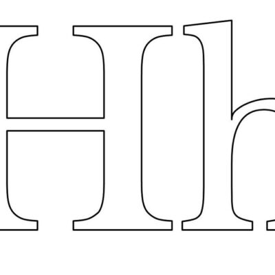 Molde de Letras em PDF - Desenhos Imprimir