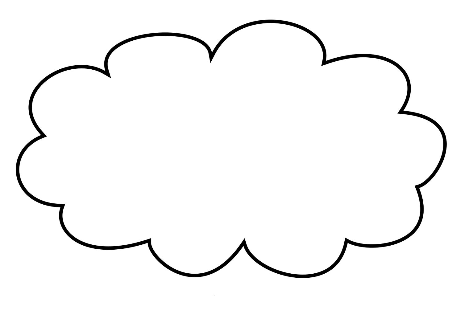 Moldes de Nuvens para imprimir - Desenhos Imprimir