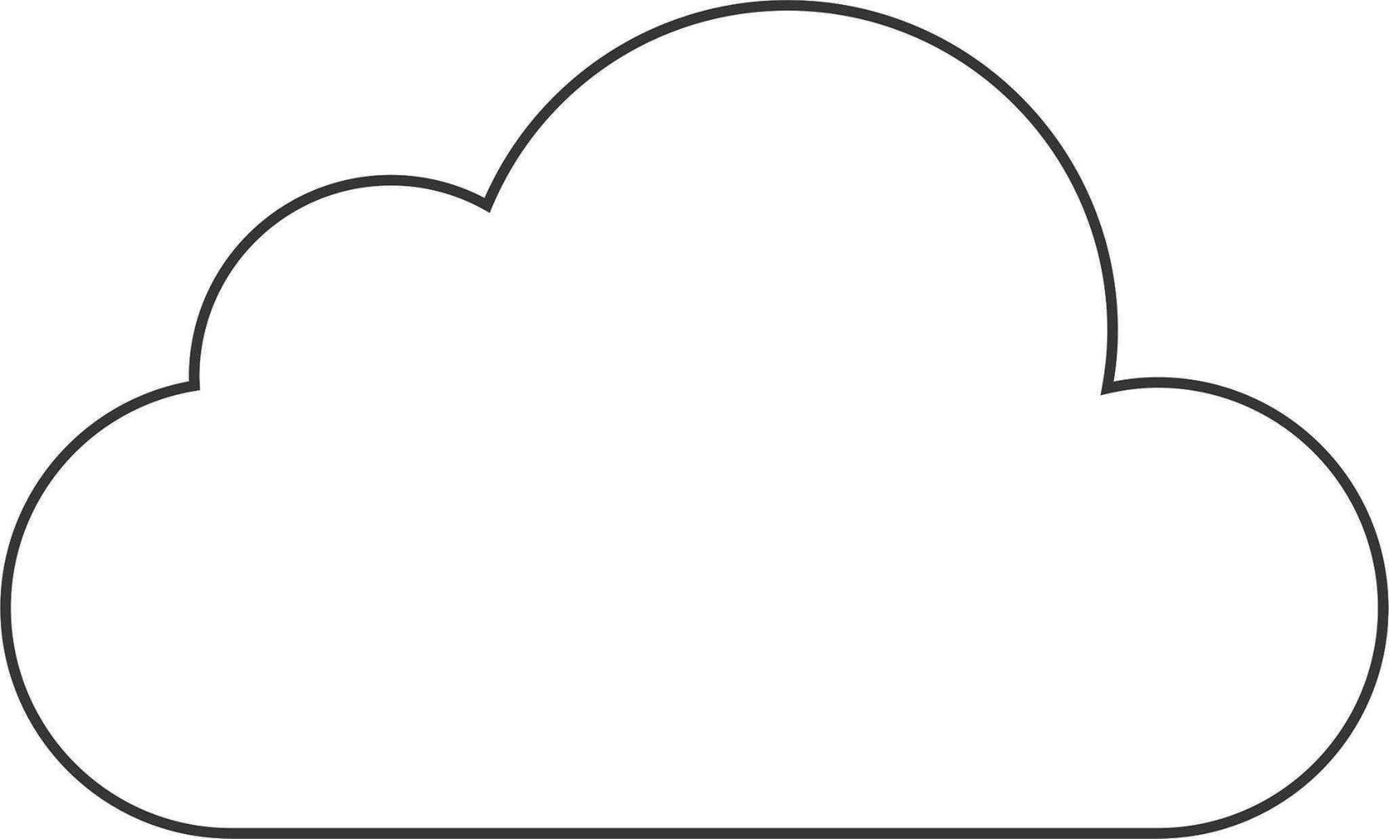 Moldes de Nuvens para imprimir - Desenhos Imprimir