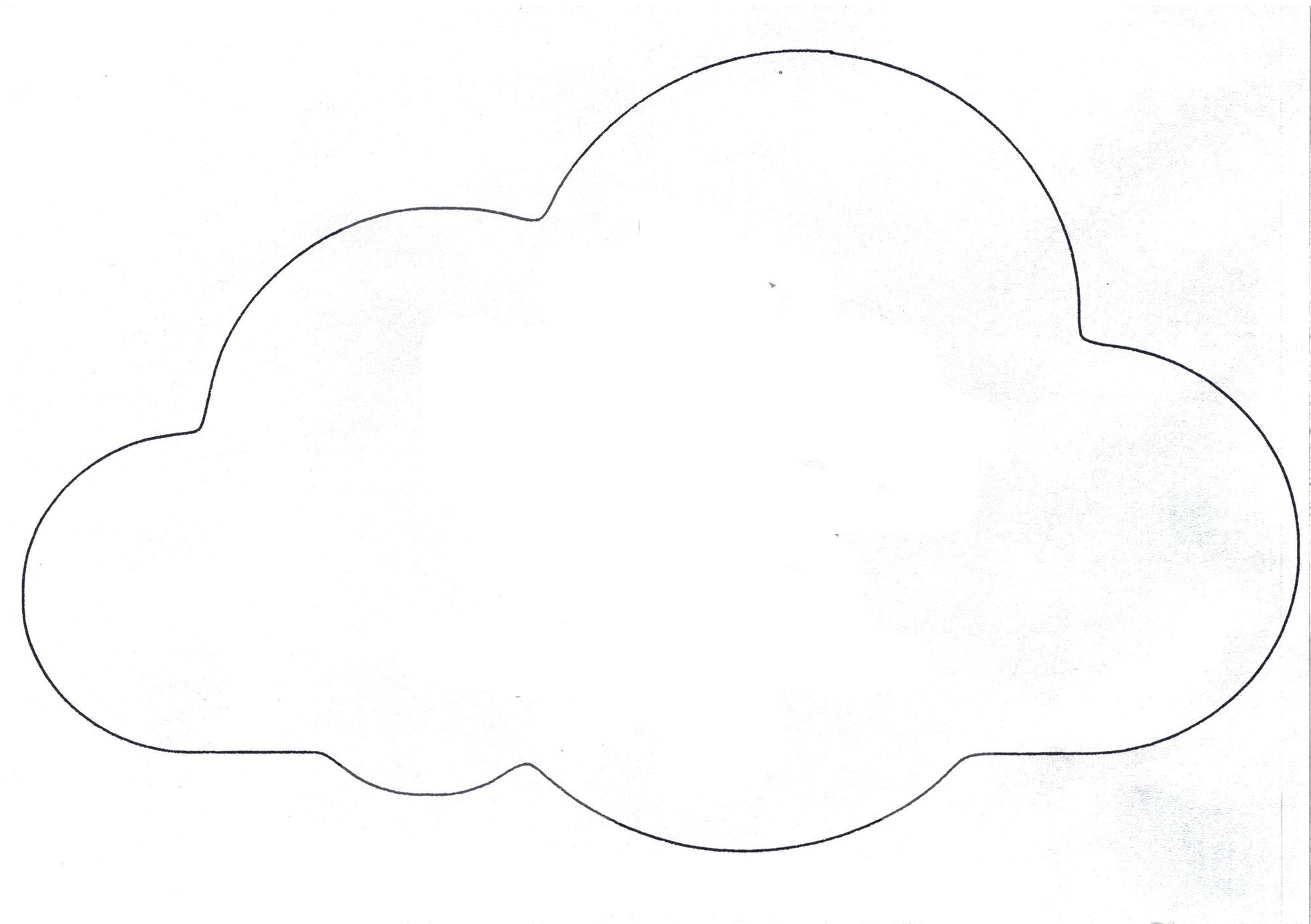 Moldes Nuvem Para Imprimir - RETOEDU